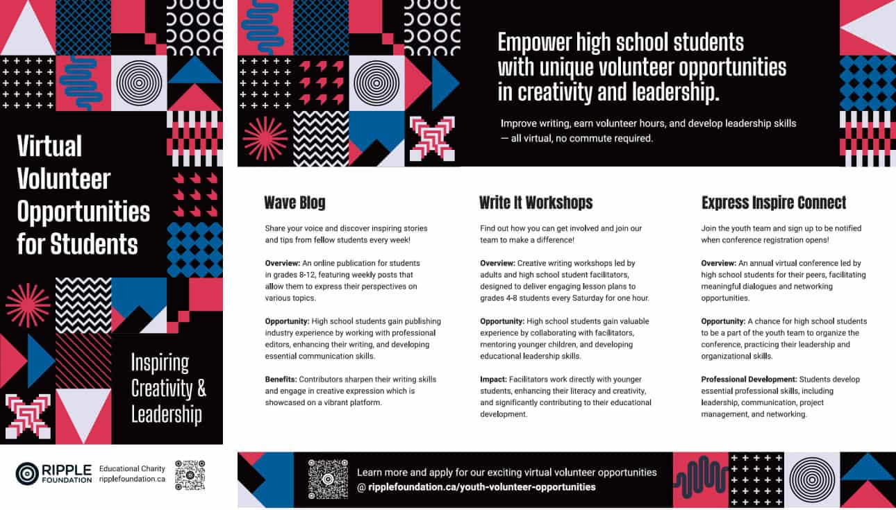 Youth Volunteer Brochure Request Ripple Foundation